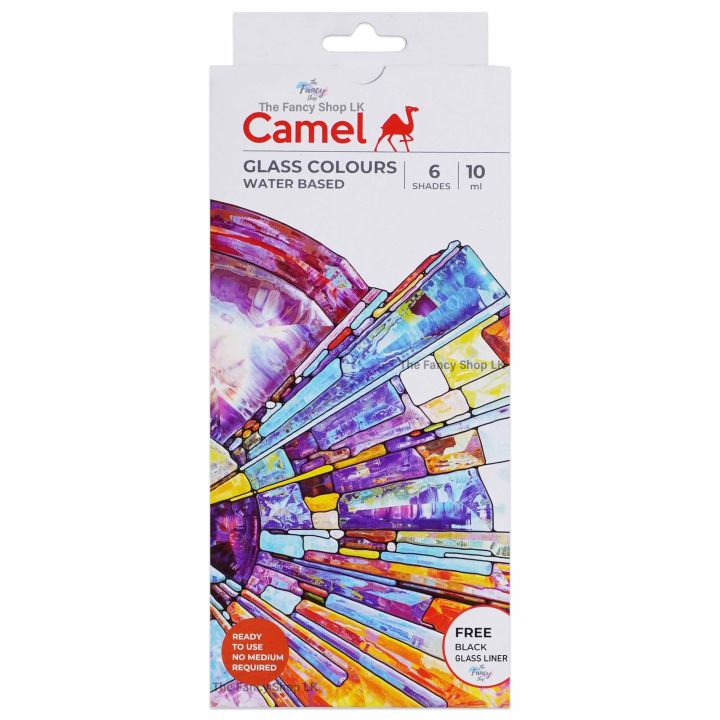 Camel Camlin Kokuyo Water Based 10ml Glass Colours 06 Shades Colours ...