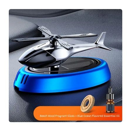Solar Car Air Freshener Rotating Helicopter Automotive Air Fresheners Long-lasting Fragrance ...