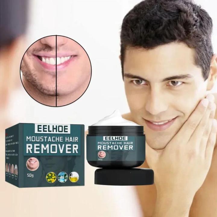 Moustache hair removal wax for men Painless chest hair Legs Arms armpit ...