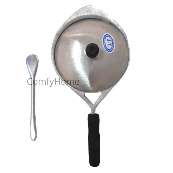 Hopper Pan Aluminum Set with Spoon and Lid Wooden Handle | Daraz.lk