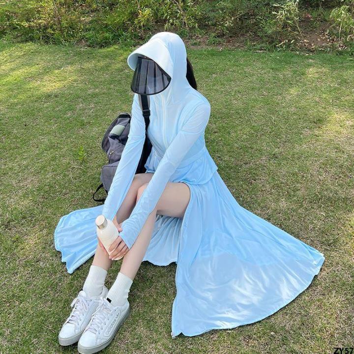 UV Summer Sun Blouse Outdoor Electric Car Clothes Sun Protection Riding ...