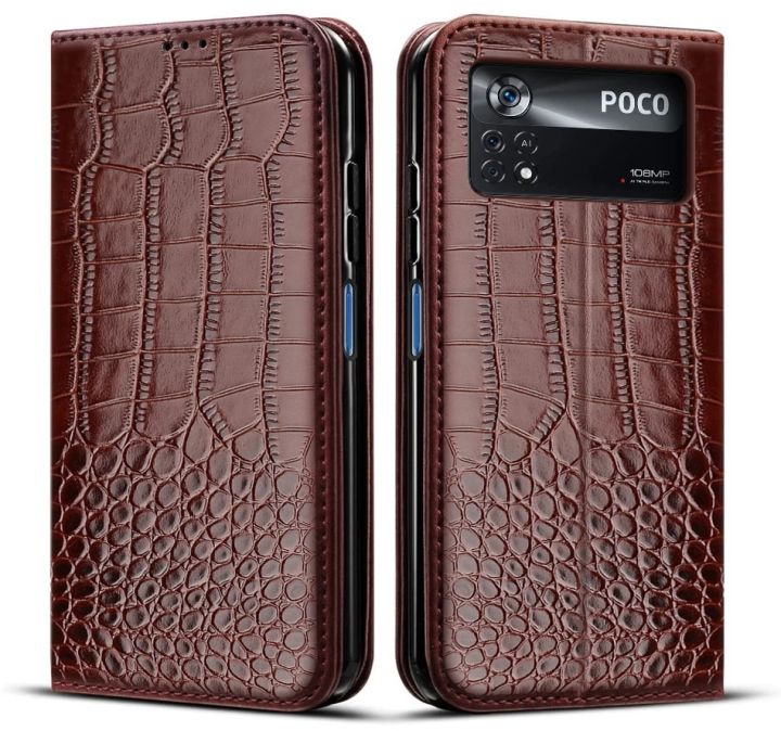 For Poco X4 Pro 5G Case Flip Wallet Book Cover For Coque Xiaomi Poco X4 ...