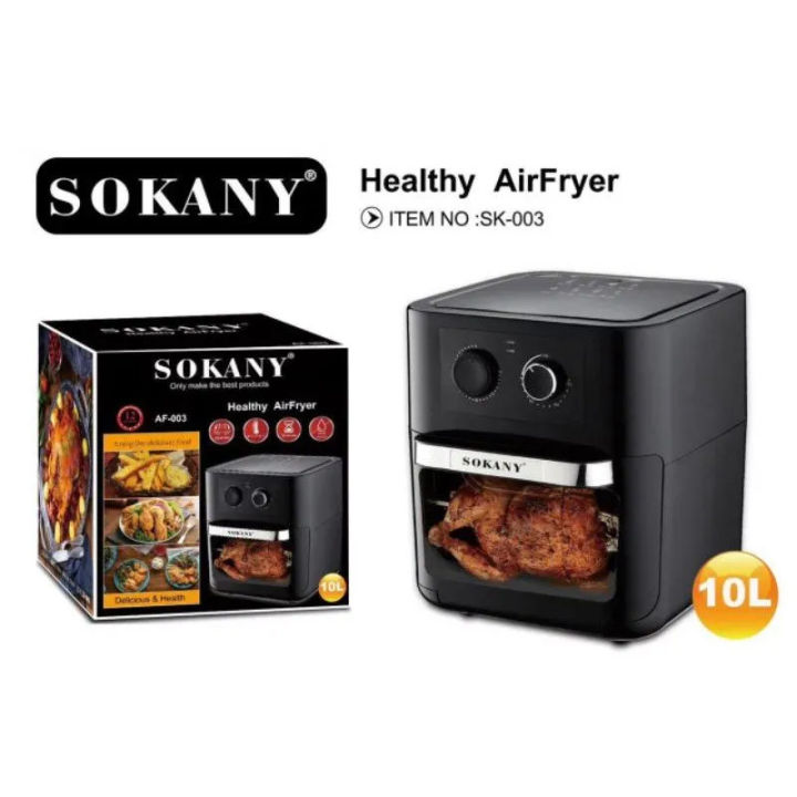 SOKANY AF-003 10L Large Capacity Air Fryer | Daraz.lk