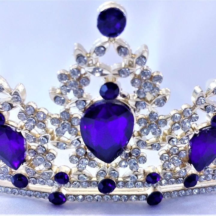 Princess Crown Silver Tiara Crown Small Crystal Tiara Headband Princess ...