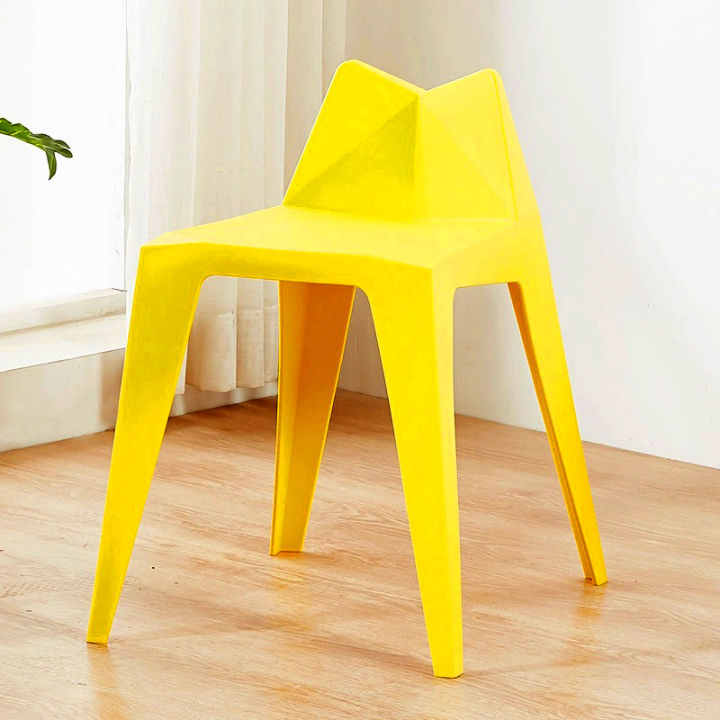 NORDIC STACKABLE YELLOW PLASTIC CHAIR | Daraz.lk