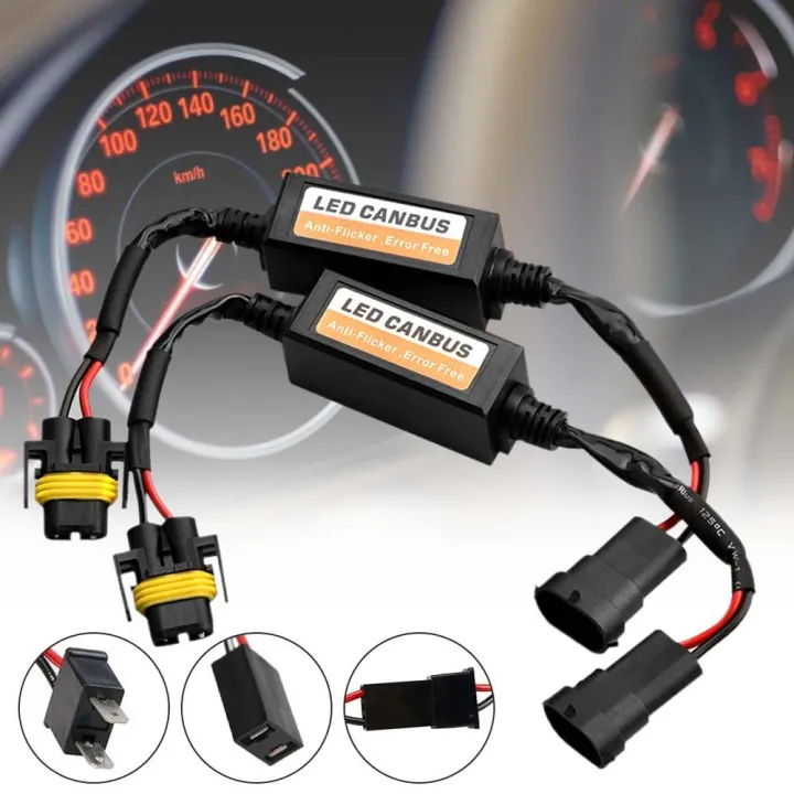 Waterproof Harness Bulbs Prevent flickering Anti-Flicker Resistor ...