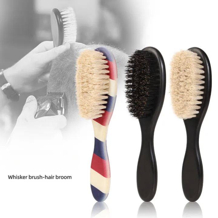 New Professional Barber Shaving Beard Brush Hair Removal Neck Duster ...