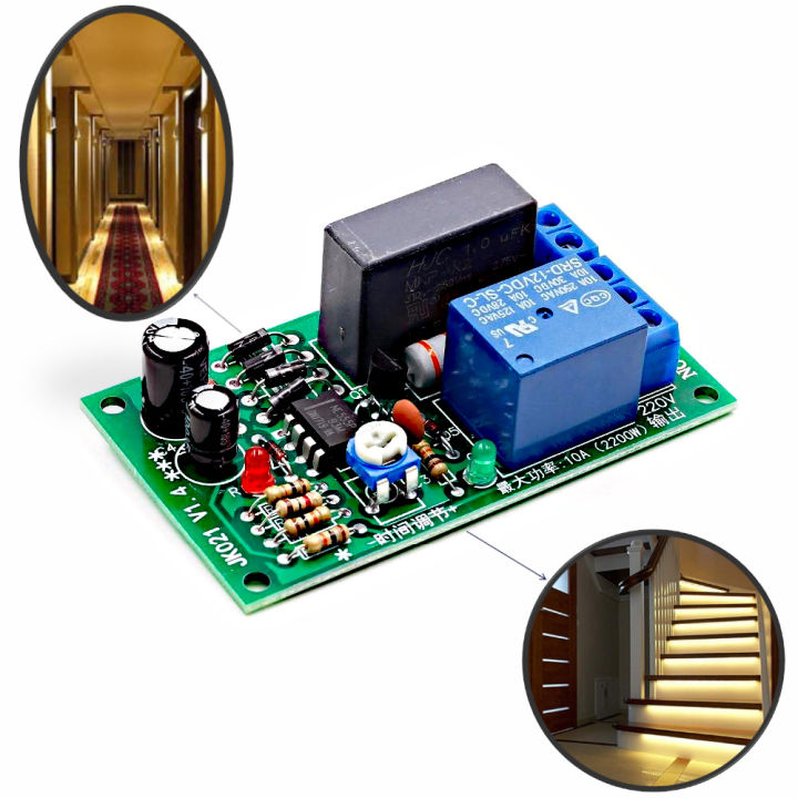 230V Delay Timer Relay Board 1s-60s Timing Delay Power Disconnect ...