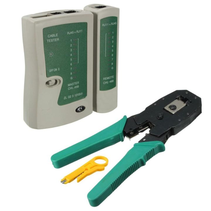 【StyleVoyager】Portable LAN Network Tool Kit RJ45 RJ11 RJ12 CAT5 CAT5e ...