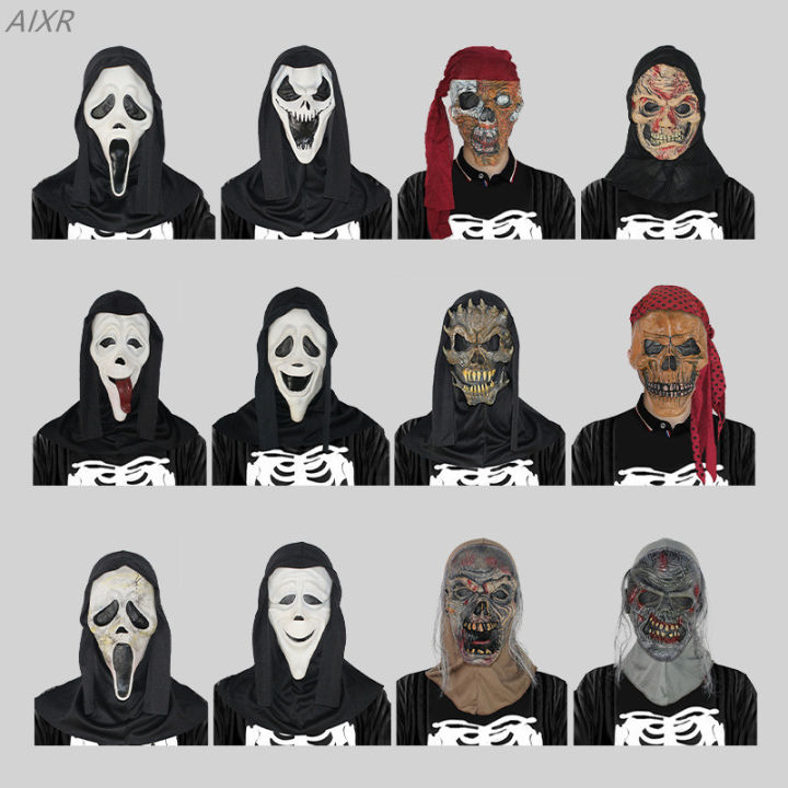 New Cosplay Scream Horror Face Mask Masquerade Party Bloody Zombie ...