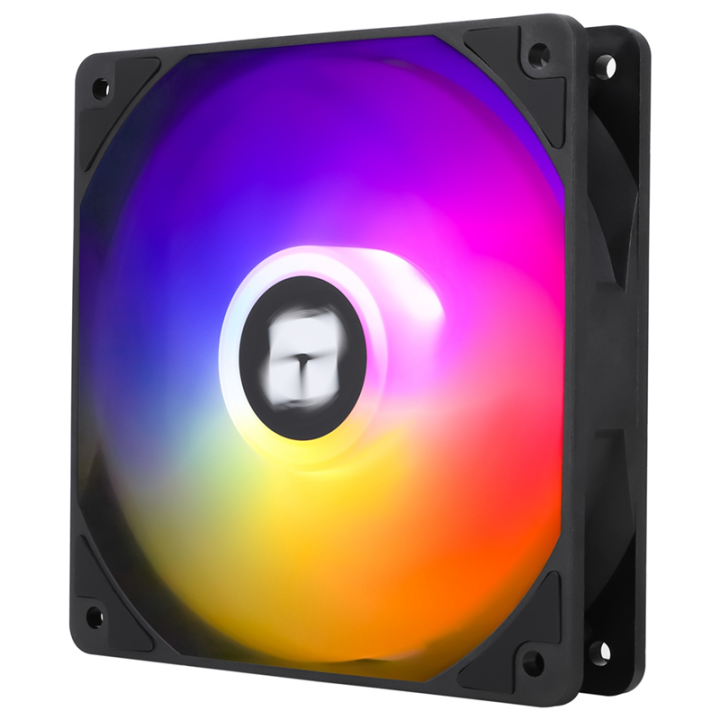 TL-C12C-S Chassis Fan 12cm 4pin PWM ARGB Colorful Fan (Turning in the ...