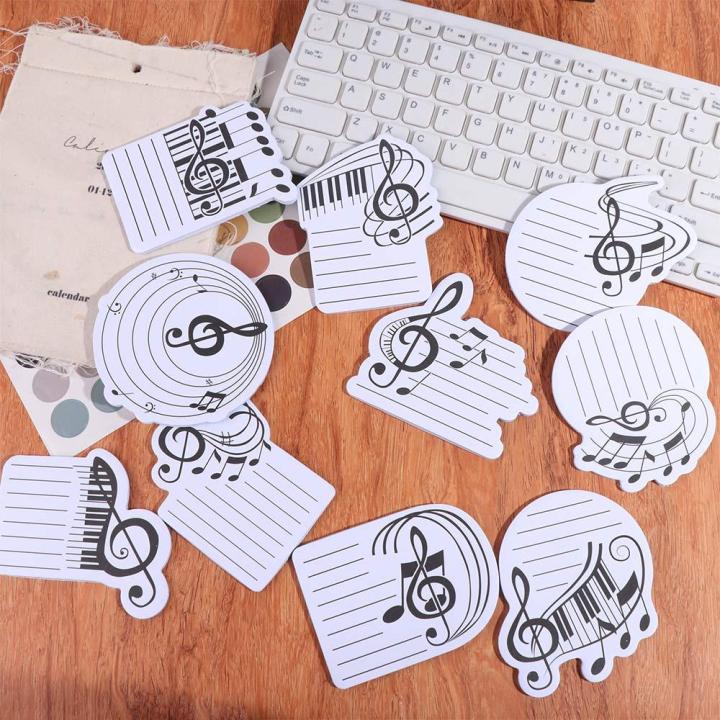 10Pcs/Set Student Stationery Self-adhesive Music Note Sticky Notes ...