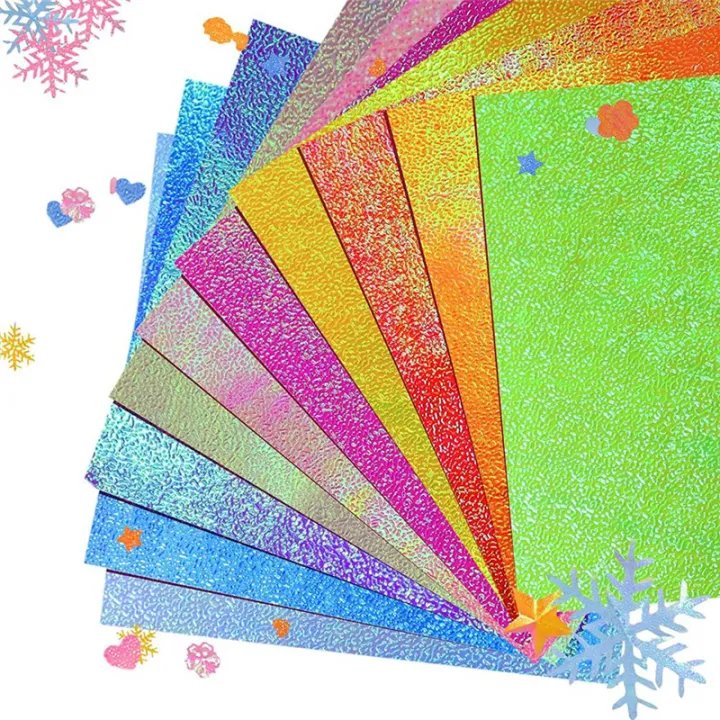 Sojhoop Paper Glitter Paper Gloss Paper for Crafts - 150 Sheets Paper ...