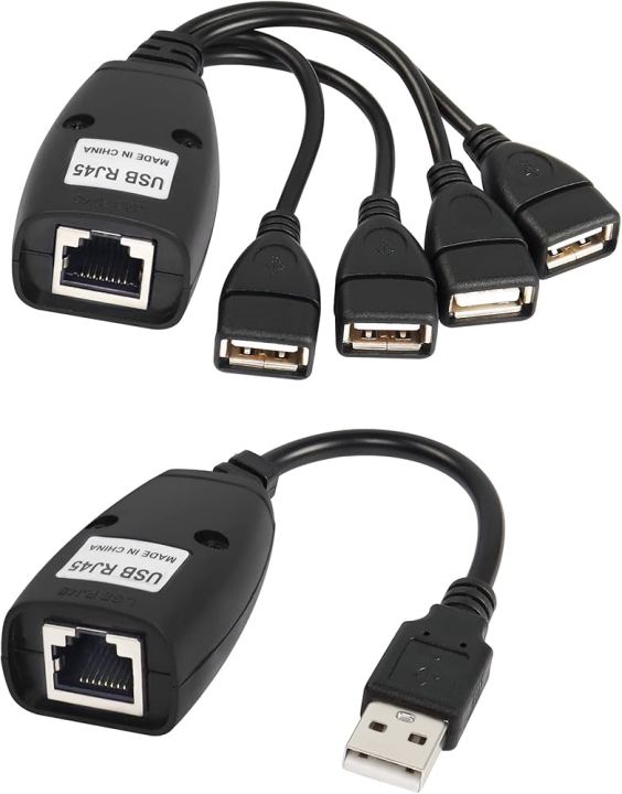 RJ45 TO USB HUB + USB TO RJ45 ADAPTER UPTO 50M /164FT | Daraz.lk