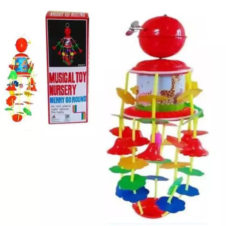 merry go round for baby cradle (wind up toy), hanging toy for kids ...
