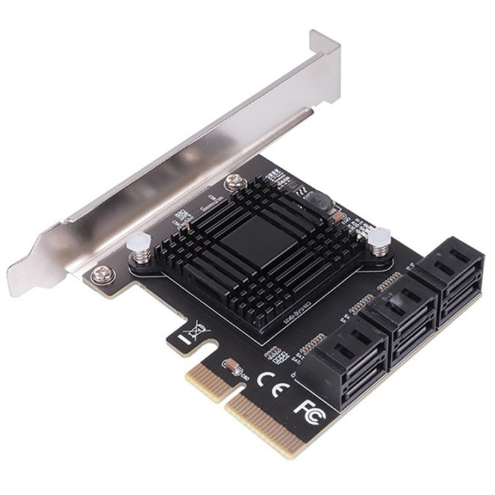 SATA 3 PCI Expansion Card PCI-E/PCIE SATA Controller for HDD SSD 4X ...