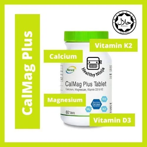 NOVA CalMag Plus Tablet (60'S) with Calcium, Magnesium, Vitamin D3 and ...