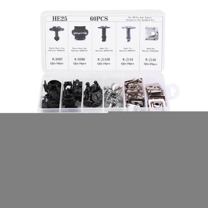 60PCS Engine Bottom Shield Clip Sheild Fastener 5 Types Fixing | Daraz.lk