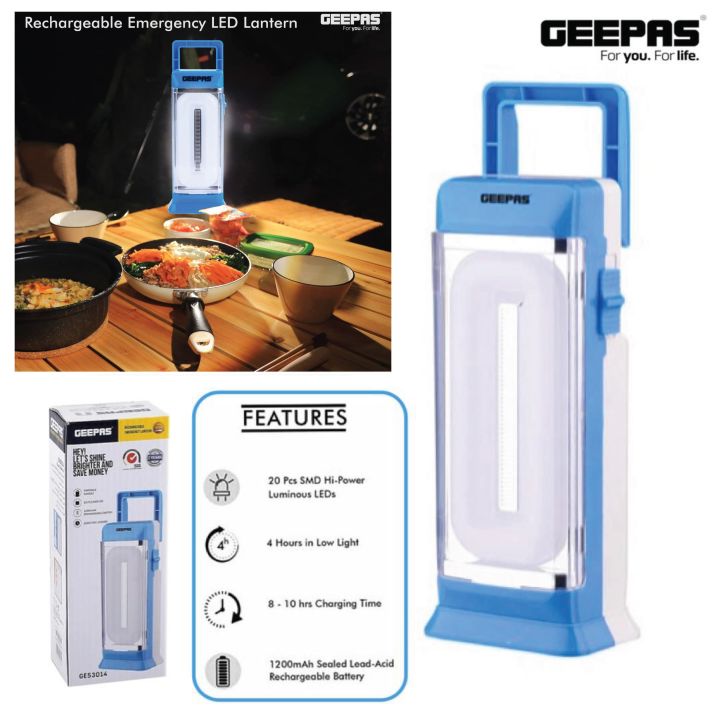Geepas GE53014 20-Piece Rechargeable LED Emergency Lantern | Daraz.lk