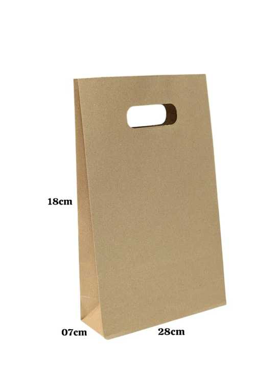 Paper Bag Cut Handle 28x18x07cm | Daraz.lk
