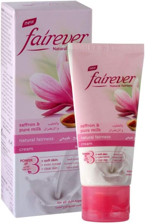 Fairever Natural Fairness Cream with Saffron & Pure Milk , 50gm | Daraz.lk