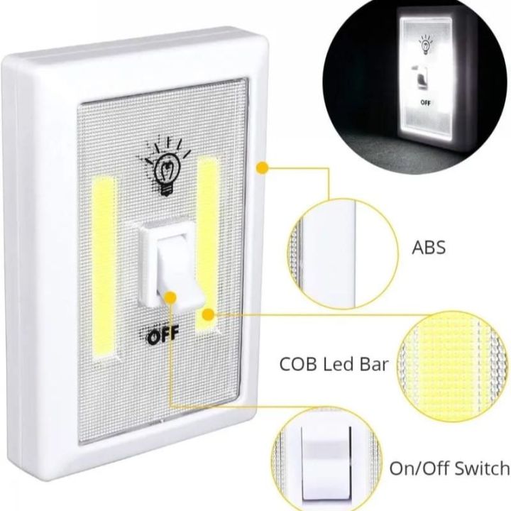 COB Simple magnetic Mini LED cordless light Switch Wall Night lights ...