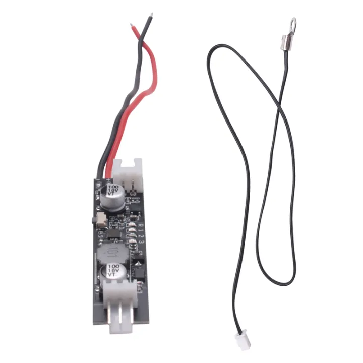 2X 2-3 Wire DC 5V 12V PWM Fan Speed Controller Governor 50K Temperature ...