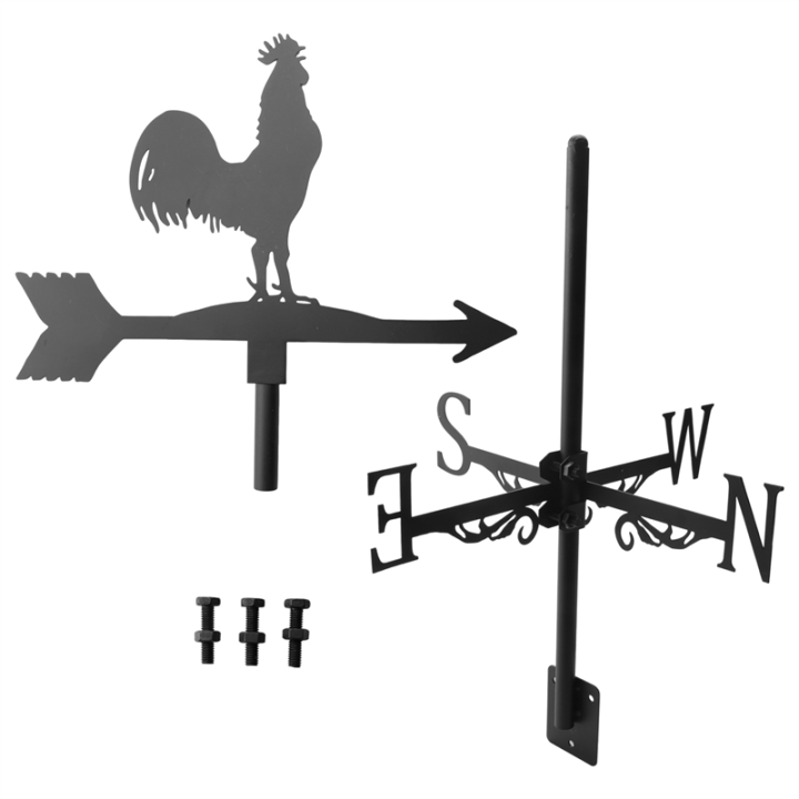 Weathervane with Animal Chickens Stake Weather Vane Wind Direction ...