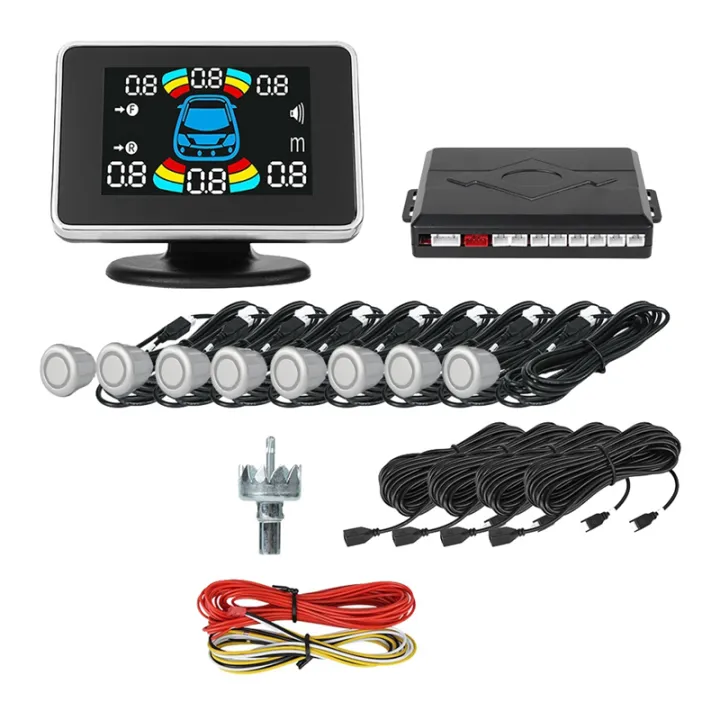 Parking Distance Control LED Display Reverse Auto Radar Monitor A ...