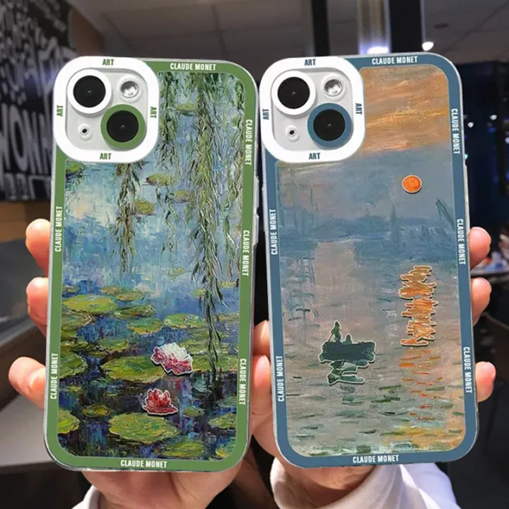 Claude Monet Painting Art Aesthetic Phone Case For iPhone 14 13 12 11 ...
