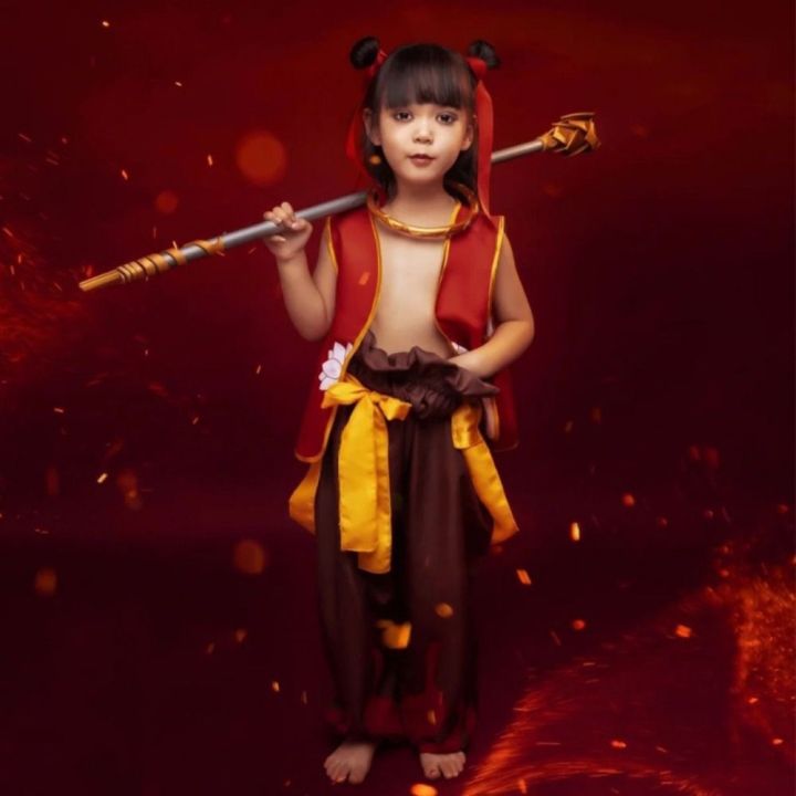Creative Cartoon Nezha2 Cosplay Costume Funny Party Props Nezha ...