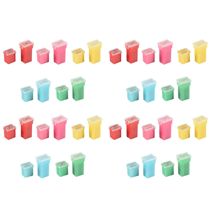 40 Pc Car Fuse Female Maxi Fuse Assortment LOW and TALL/STD Shaped ...