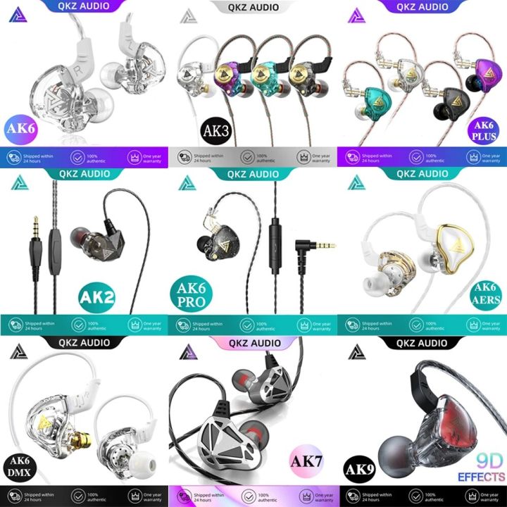 Original QKZ AK Series Earphone AK2 AK3 AK6 AK6PLUS AK6PRO AK6AERS ...