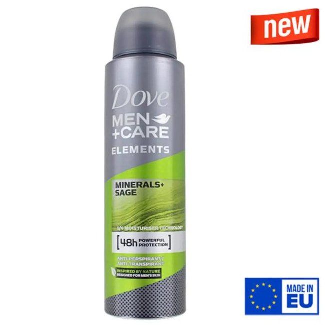 Dove Body Spray Men Care Minerals Sage 48H Protection 150ml | Daraz.lk