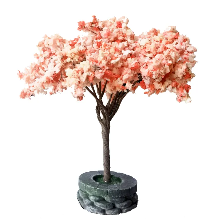 【Hottest Trends】12cm Simulation Cherry Blossom Tree Model Scale ...