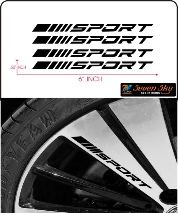 Wheel Lettering Modify Rim Stickers For Car Van Bike Luminous Plotter ...