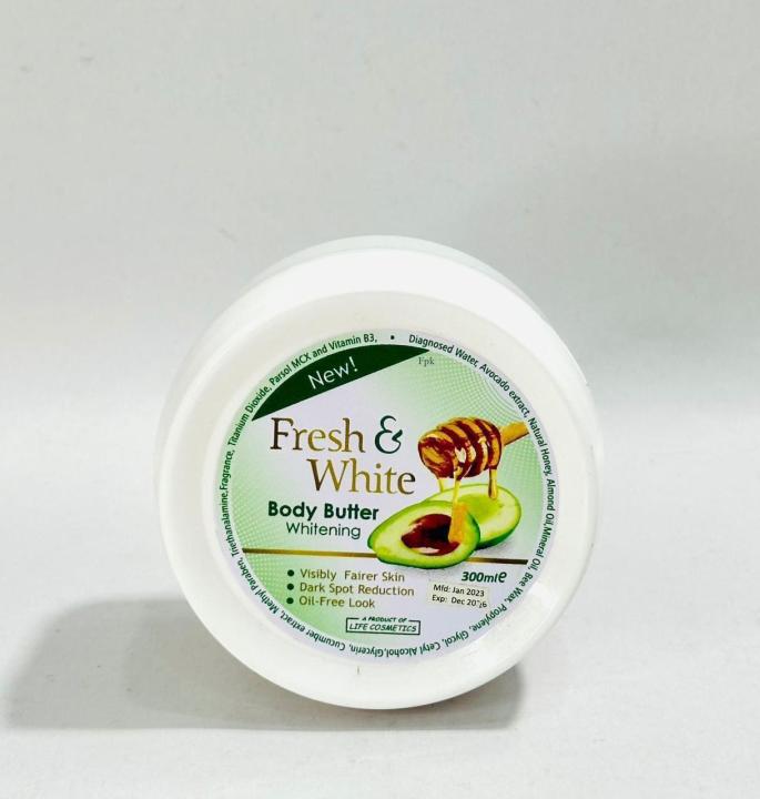 Fresh and White Beauty Whitening Body Butter - 300ml | Daraz.lk