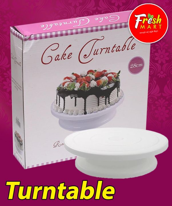 Turntable Cake Stand 28cm | Daraz.lk