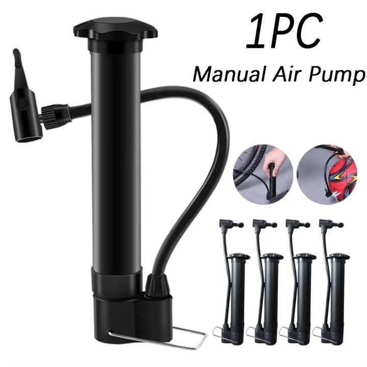 Durable 80PSI Bicycle Pump Portable Lightweight Balloon Manual Air Pump Bicycle Floor Pump Road ...