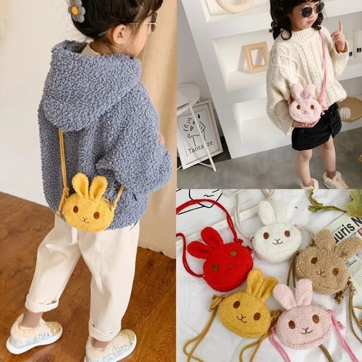 New Cute Rabbit Girls Crossbody Bags Children Coin Purse Handbags ...