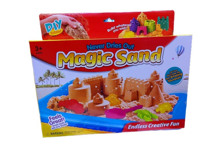 Magic Sand Kinetic Sand, Beach Day Fun Playset Tool | Daraz.lk