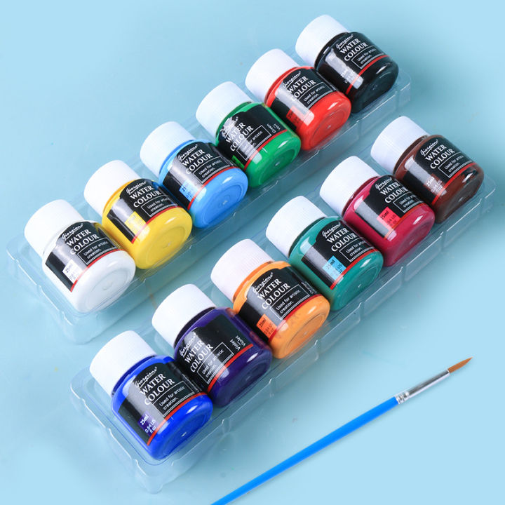 Watercolor Acrylic Gouache Glass Textile Advertising Paint Set Boxed ...