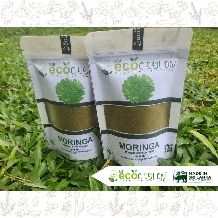 Pure Organic Moringa Powder 50g | Daraz.lk