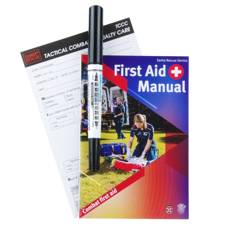 Sanke Rescue TCCC Card and Marker Injury Record Cards First Aid Manual ...