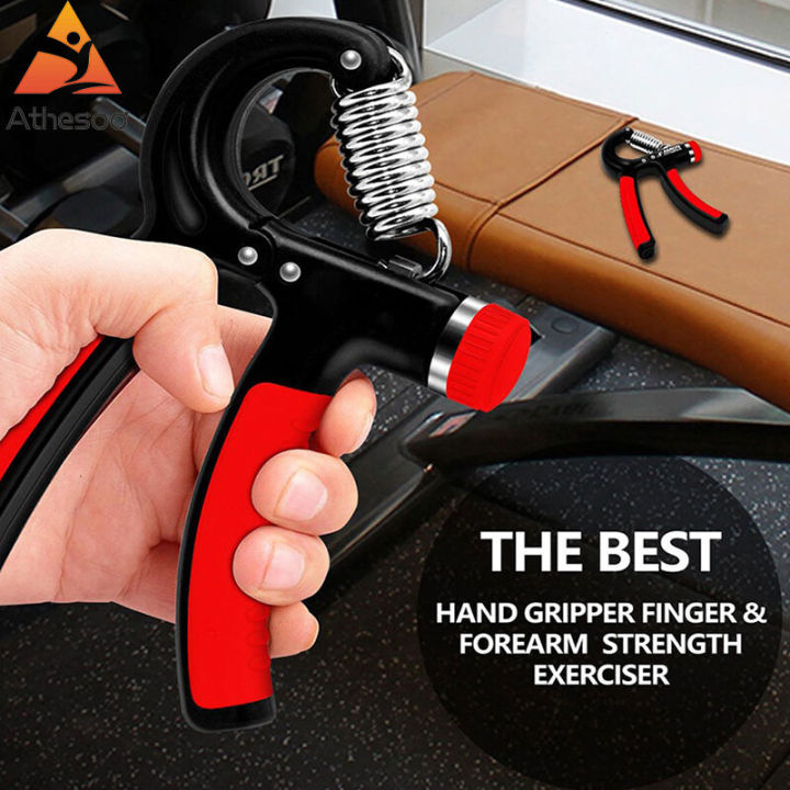 Athesoo 5-60Kg Gym Fitness Adjustable Hand Gripper Finger Forearm ...