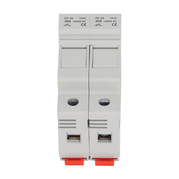 Photovoltaic Fuse Holder 2P PV Fuse Holder 15A ABS Housing 1000V DC for ...