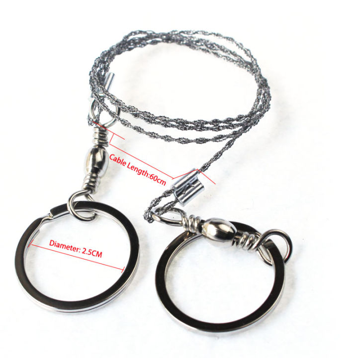 Mini Wire Saw Stainless Steel Outdoor Survival Self Defense Camping ...