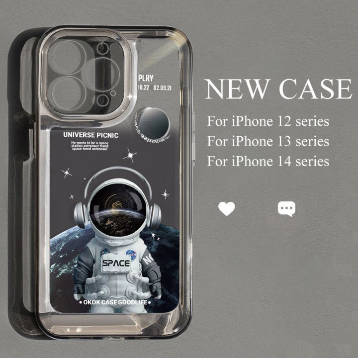 Cute Spaceman iPhone15ProMax Drop-Resistant Phone Case 14pro Cartoon 12 ...