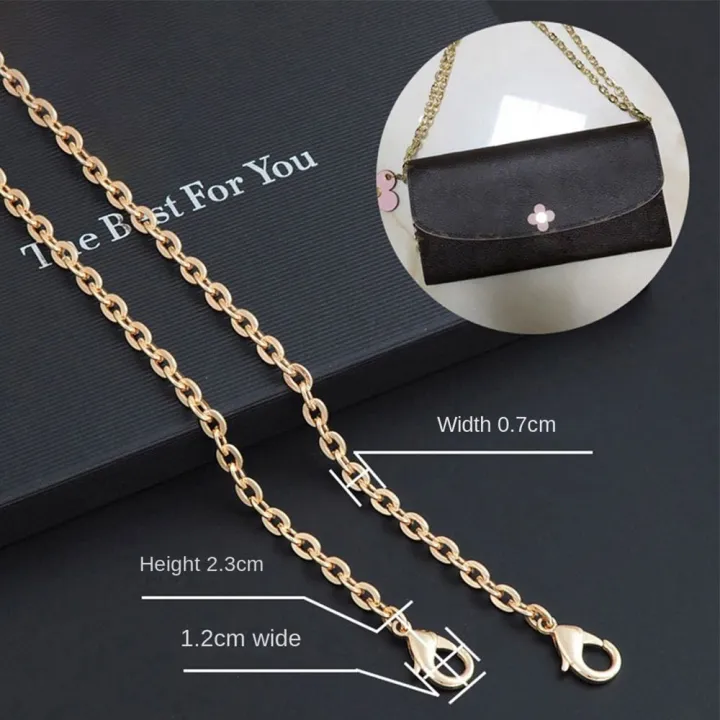 DIY Bag Accessories Gold Silver Black Metal Bag Chains Adjustable ...