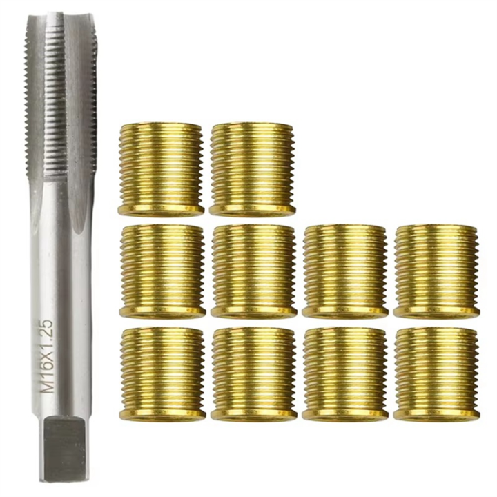 M16X1.25 M14X1.25 Thread Repair Kit Inserts Thread Tap for Restoring ...